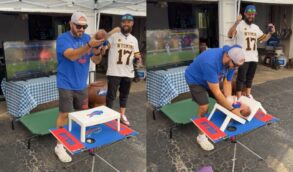 WATCH: Baby Buffalo Bills Fan Gets Baptized Into Bills Mafia With Her ...