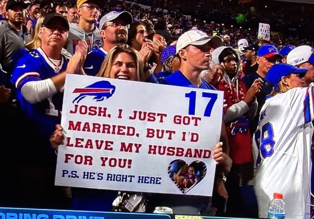 Recently Married Bills Fan Says She’ll Leave Her Husband For Josh Allen ...