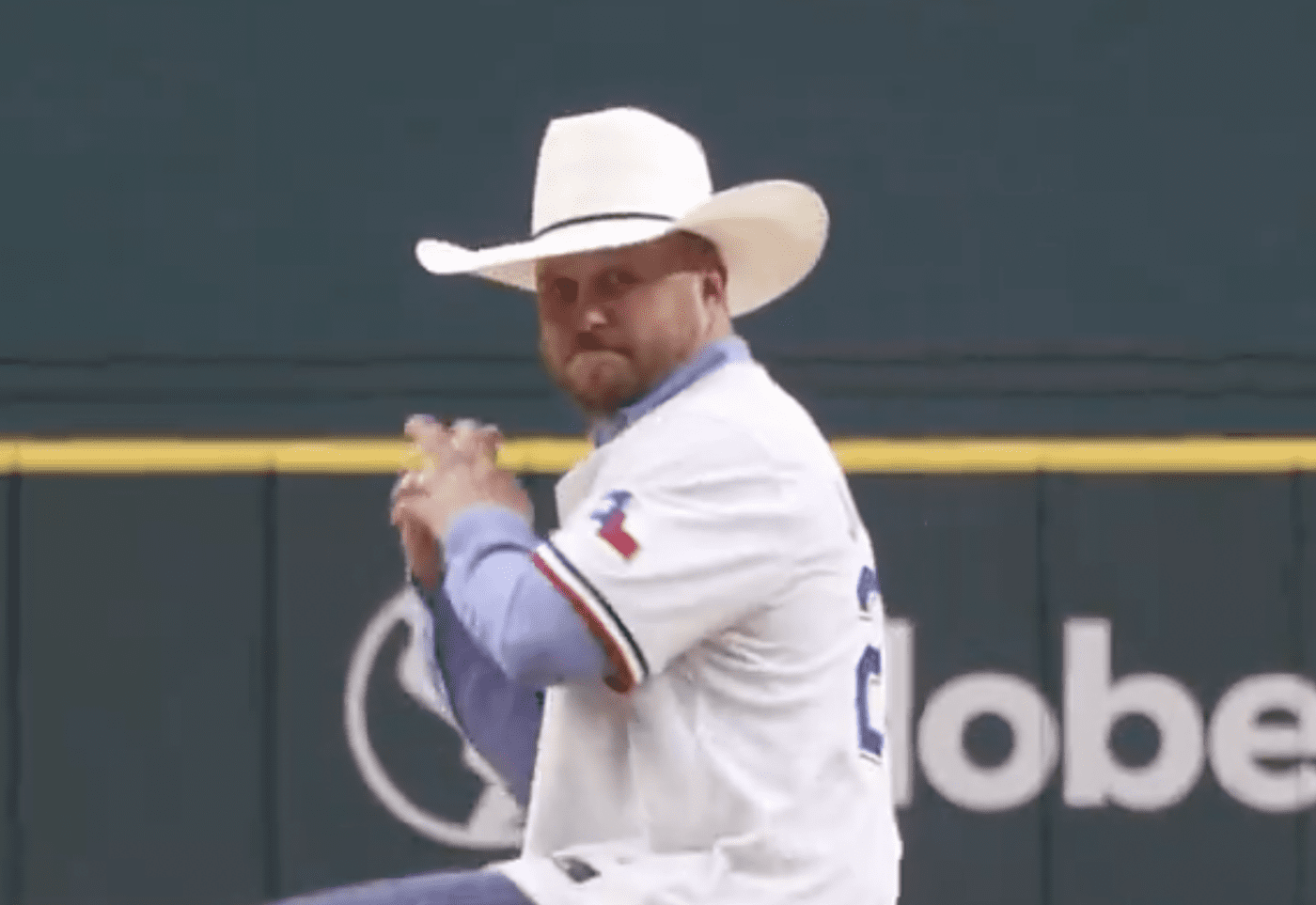 Cody Johnson Does Country Music Proud With First Pitch At Texas Rangers ...