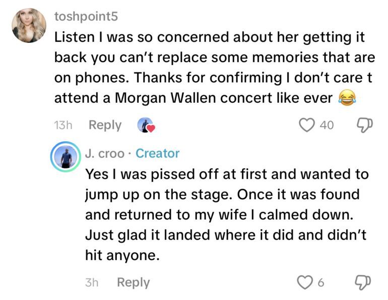 Husband Of Fan Who Had Phone Thrown By Morgan Wallen Says There Wasn’t ...