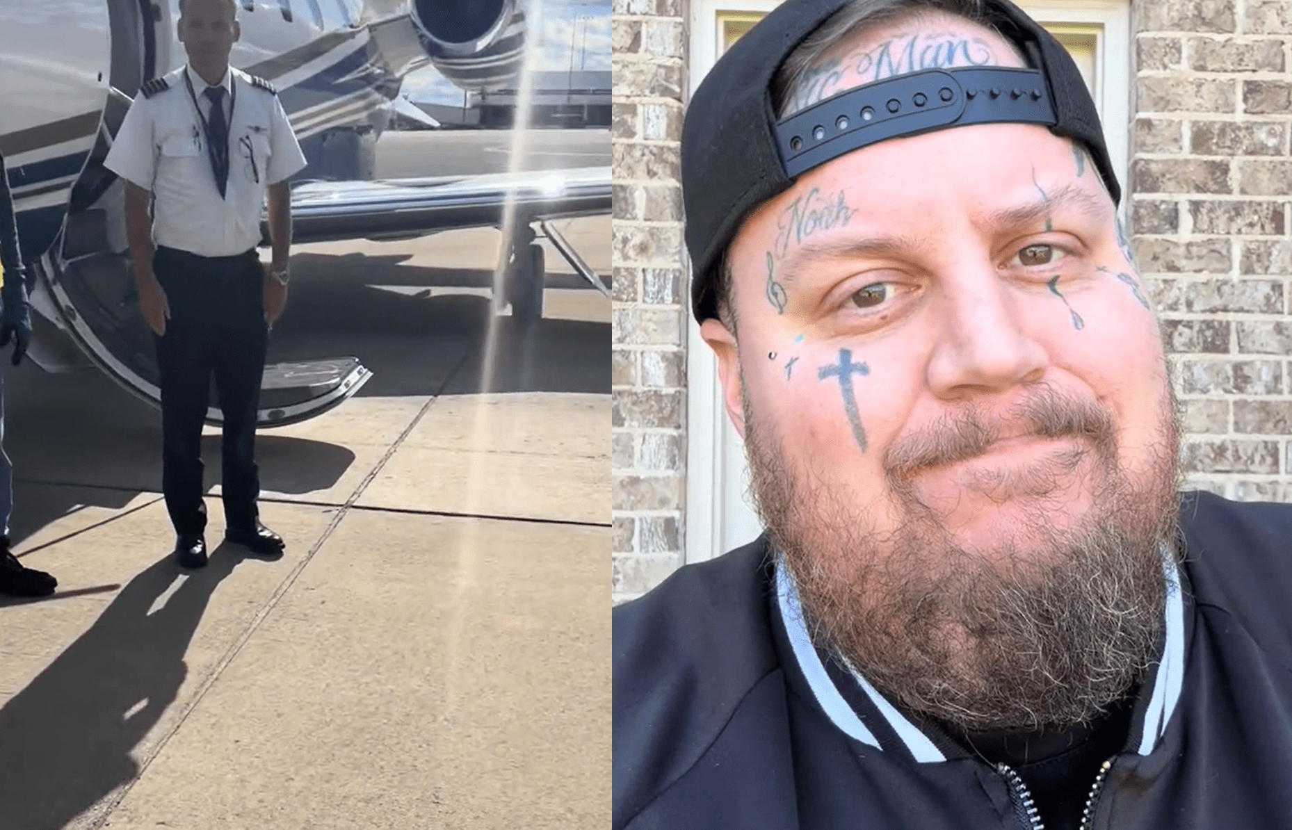 Jelly Roll Busts His A** Walking Down Stairs Of Private Jet: “This Is ...