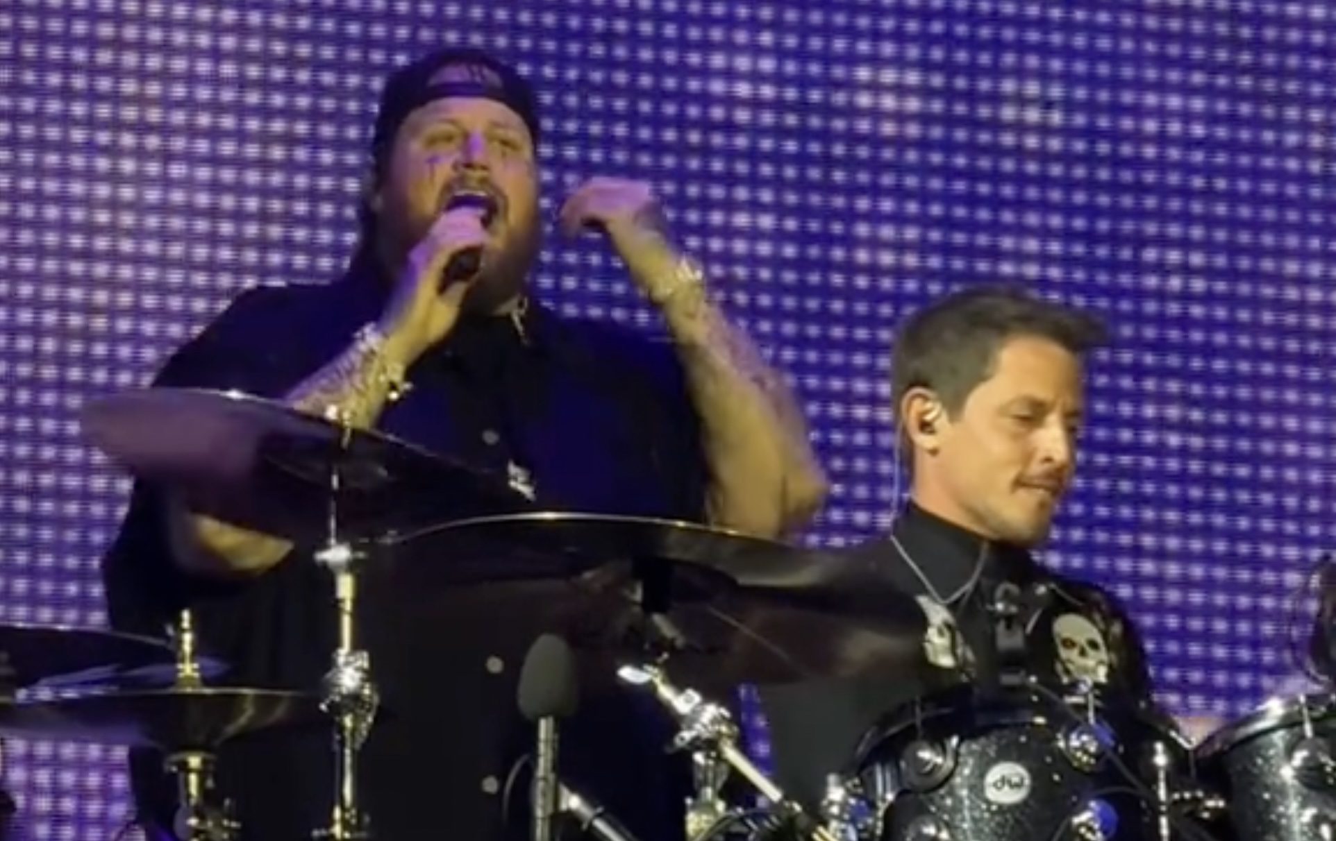 Comedian Tony Hinchcliffe Hops On The Drums, Joins Jelly Roll For ...