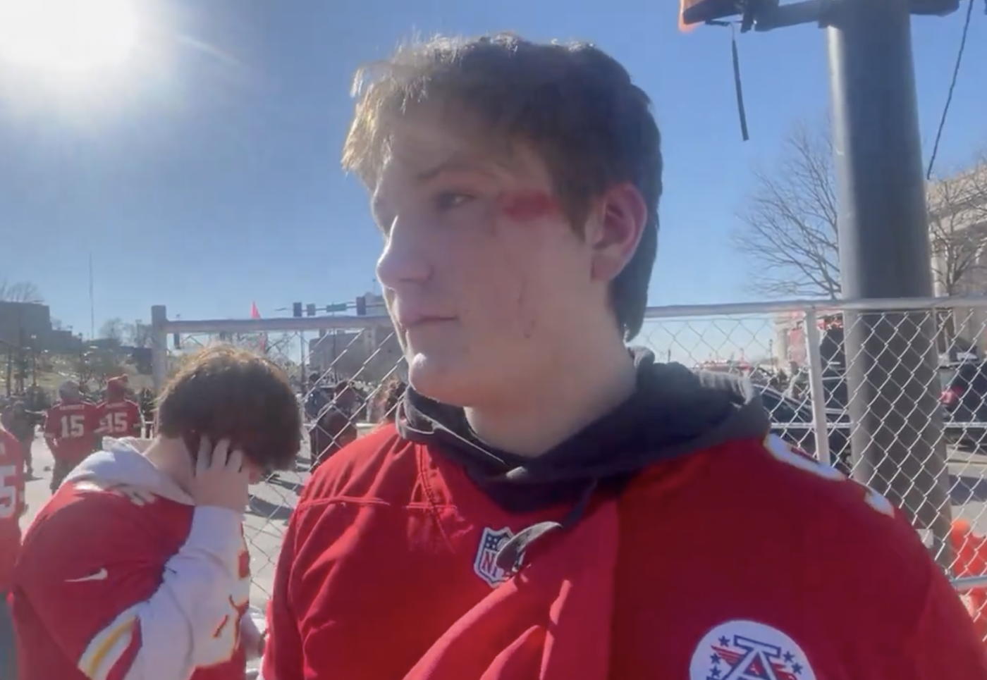 Teenage Chiefs Fan Says Coach Andy Reid Comforted Him In Chaotic ...