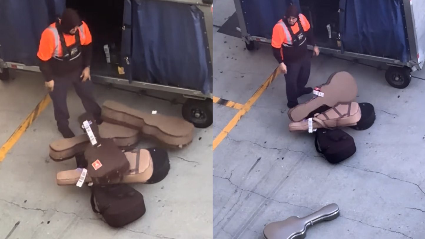 Watching This LAX Baggage Handler Casually Throwing Guitars Around Will ...