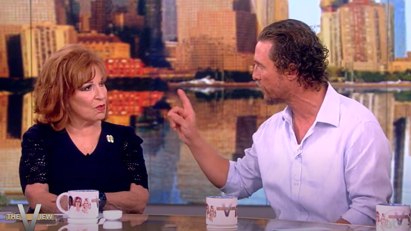 Matthew McConaughey Immediately Shuts Down Joy Behar After She Calls ...