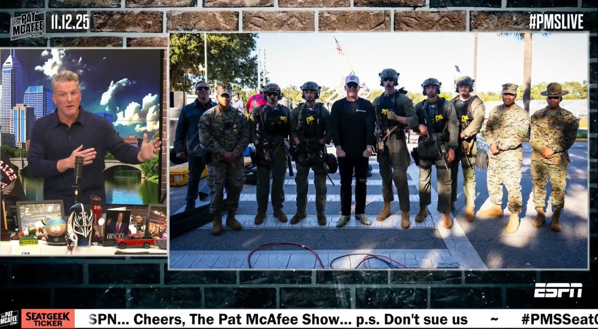 Pat McAfee Has Message For Anyone Whining About His Veterans Day ...