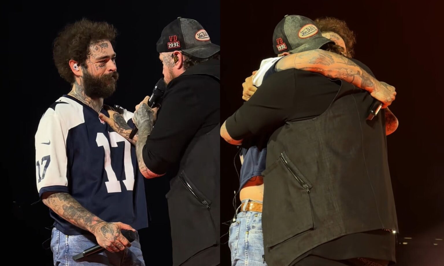Post Malone Fights Back The Tears As Jelly Roll Delivers An Emotional ...