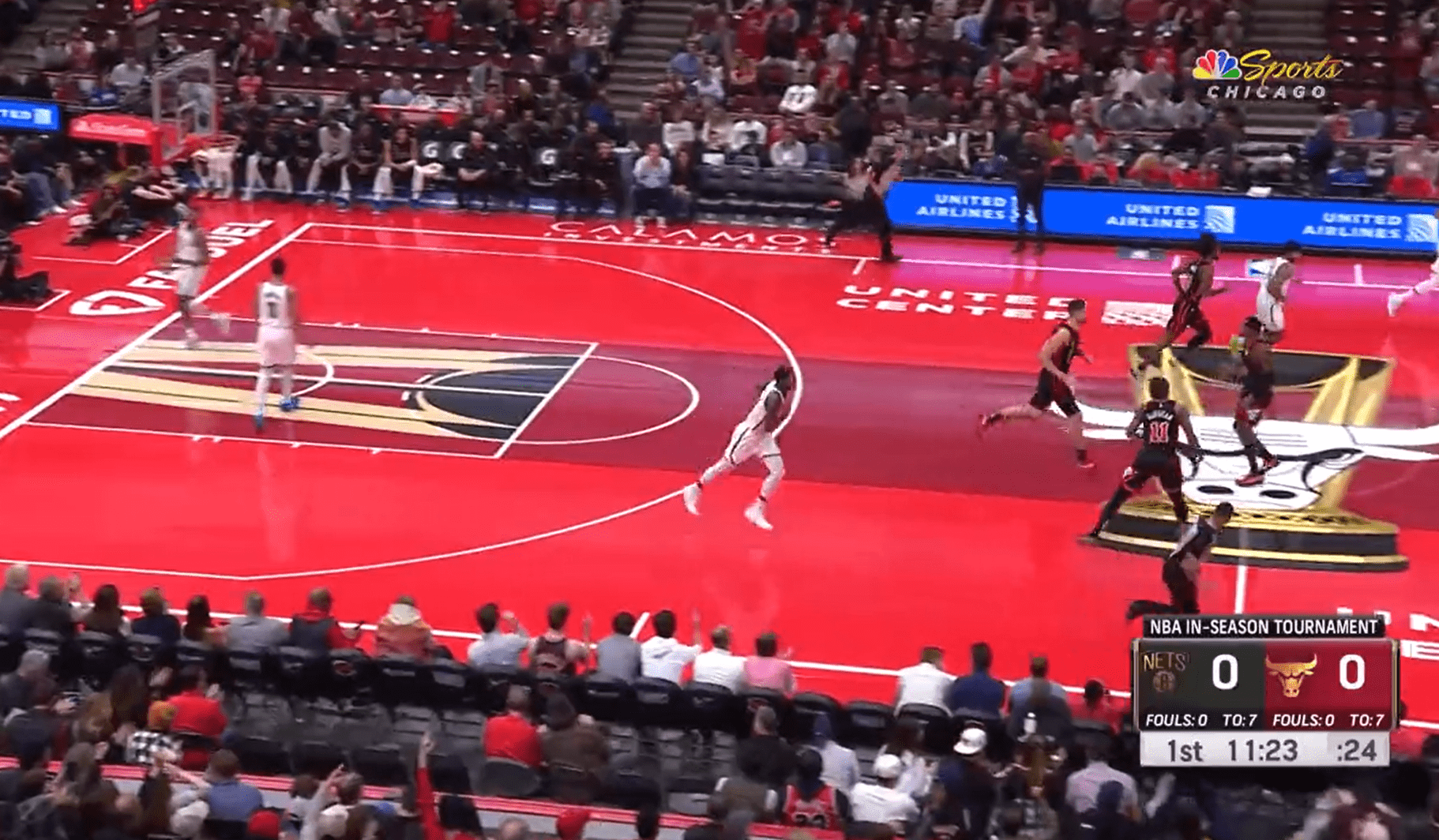 The NBA In-Season Tournament Courts Are A Loud-Colored Psychedelic ...