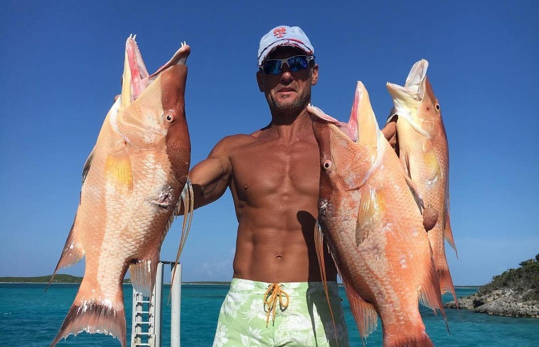 Tim McGraw Is Spearing Fish Again & Summer Is Right Around The Corner ...