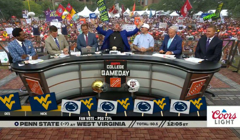 Pat McAfee Fired Up West Virginia Fans By Picking The Mountaineers ...