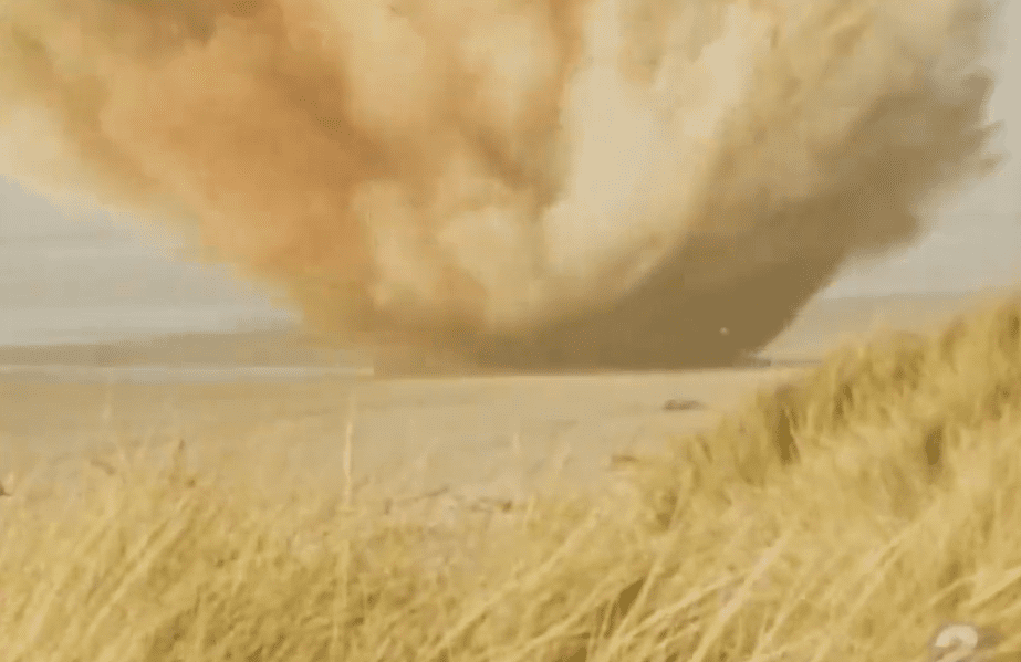 The Navy Used 1/2 Ton Of Dynamite To Explode A Beached Whale In 1970 ...
