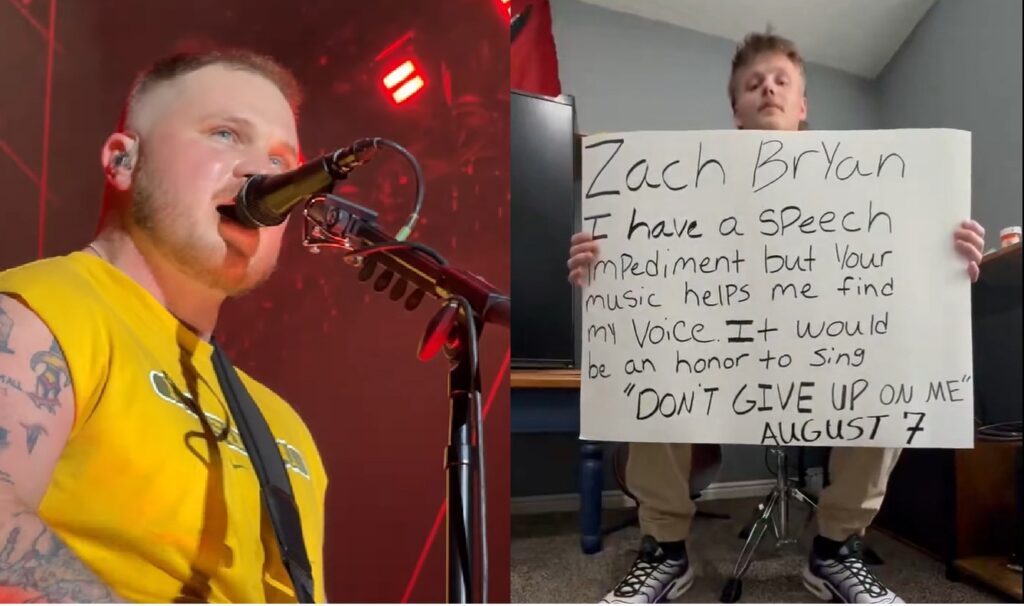 “See You August 7th”: Zach Bryan Promises Fan With Speech Impediment He ...